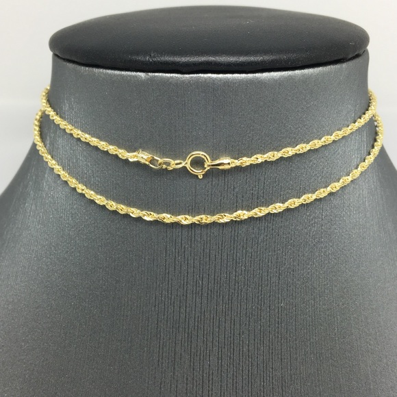 Jewelry | 14k Yellow Gold Rope Chain 15mm 18 Inches | Poshmark